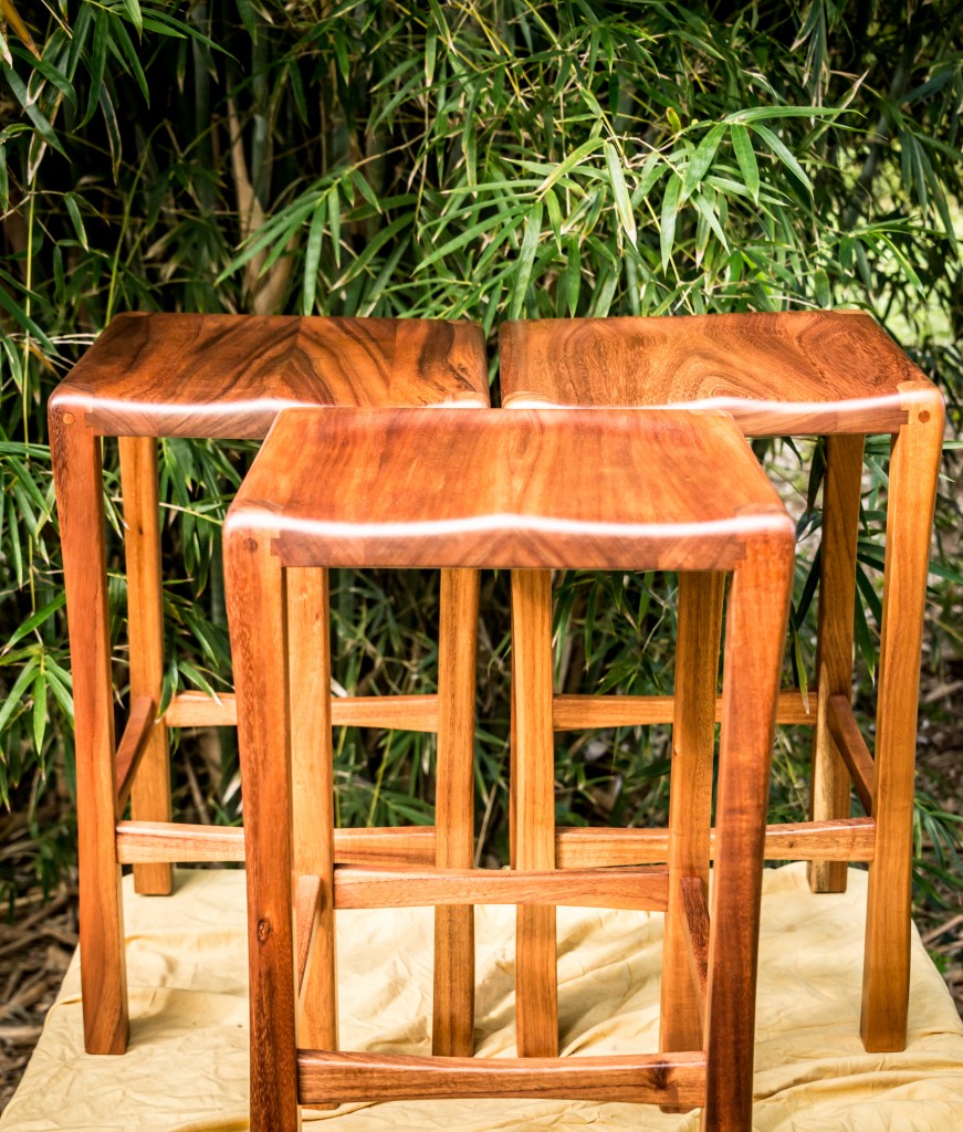 Koa Bar Stools | Mohlenkamp Woodworks